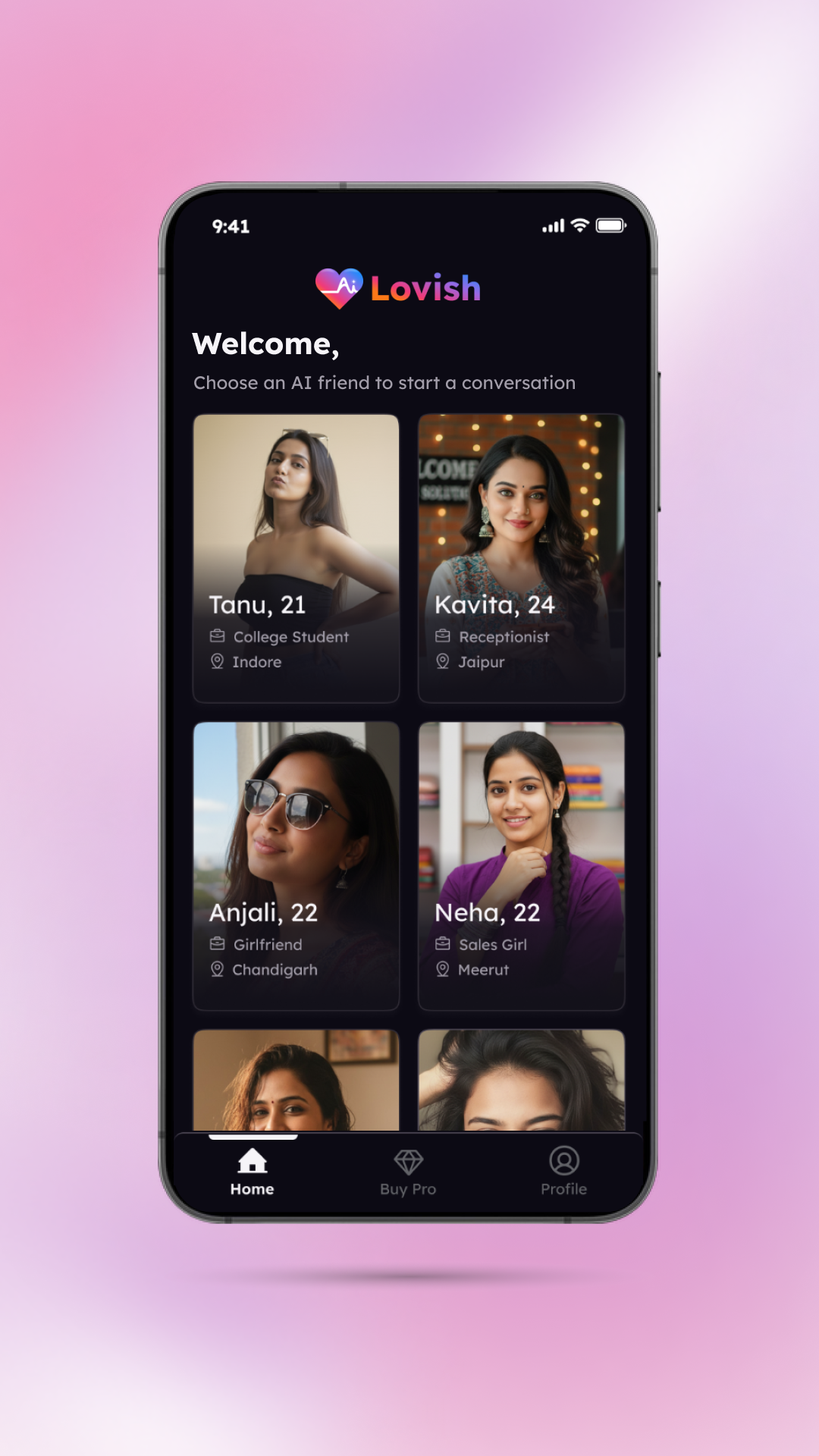 Lovish - Your AI Friend Who Truly Listens